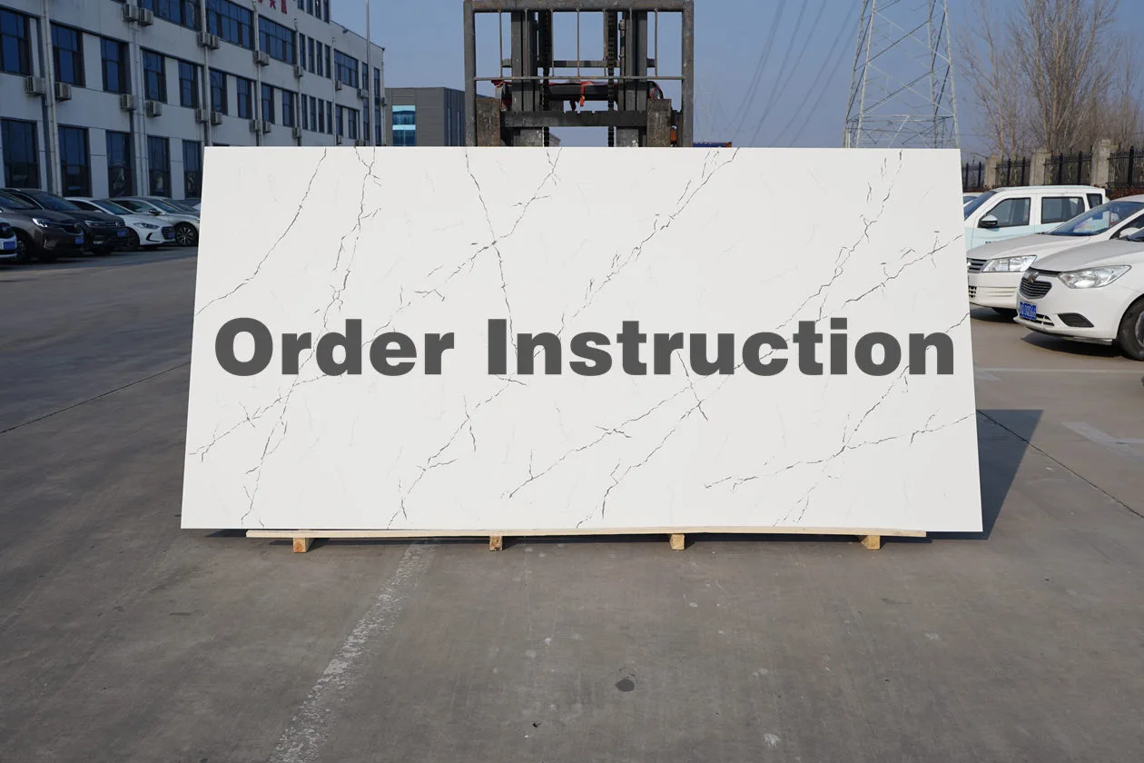 Quartz Stone Slabs Ordering Instruction From Factory - Horizon